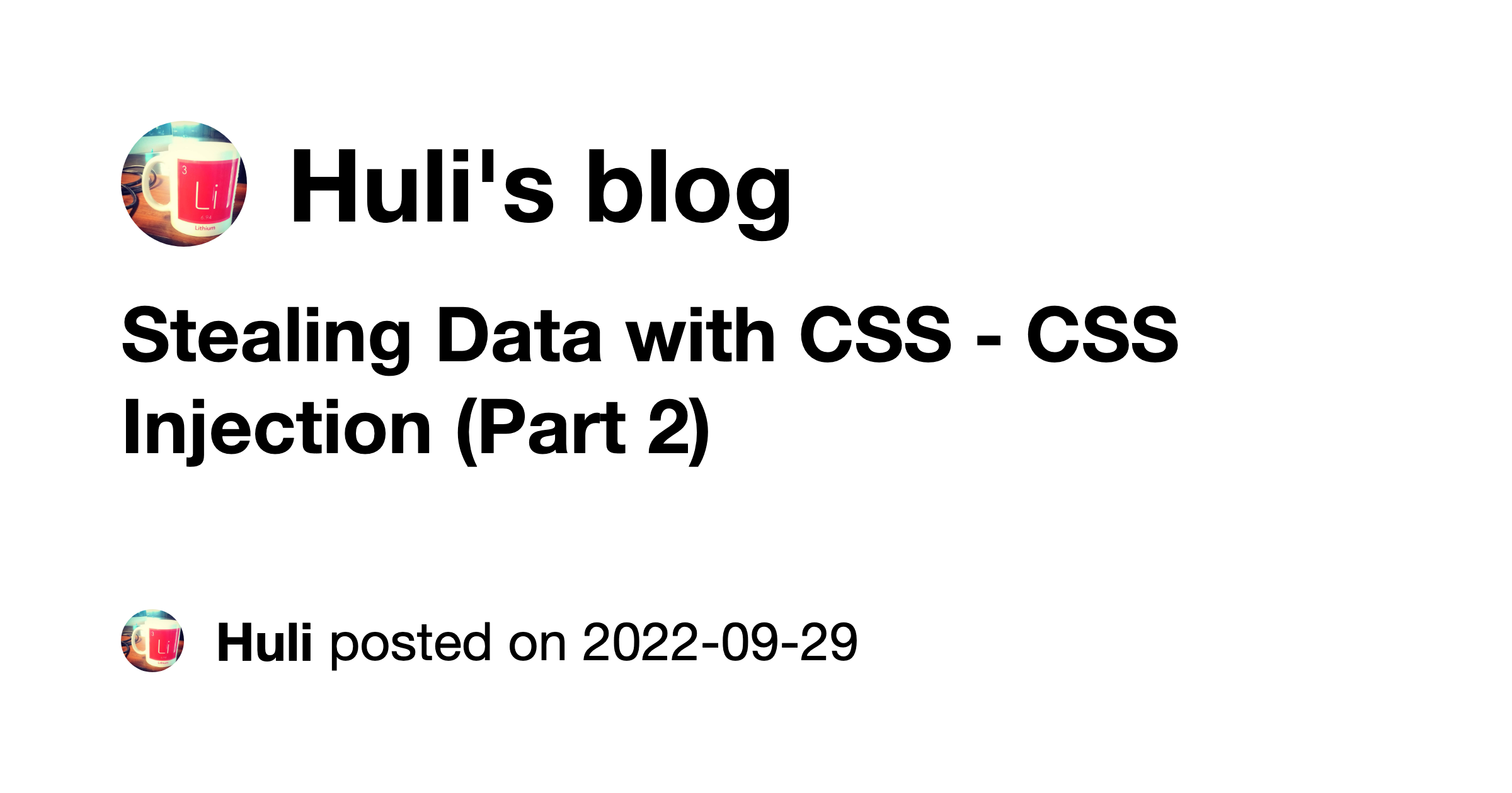 Stealing Data With Css Css Injection Part 2 Hulis Blog