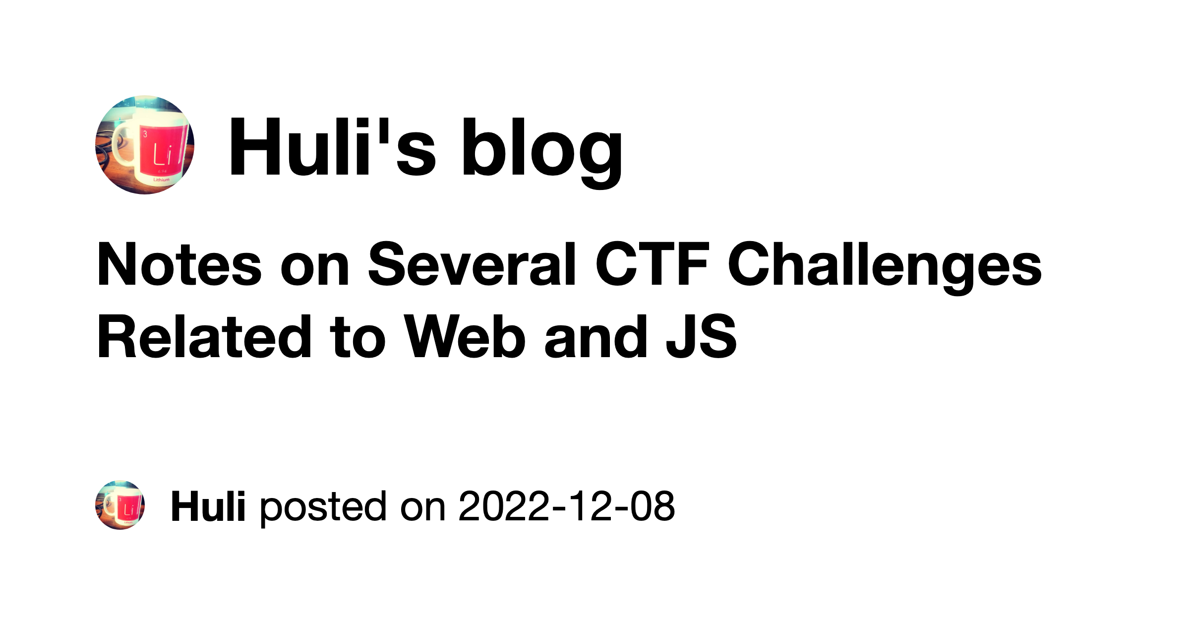 Notes On Several Ctf Challenges Related To Web And Js Hulis Blog 3092
