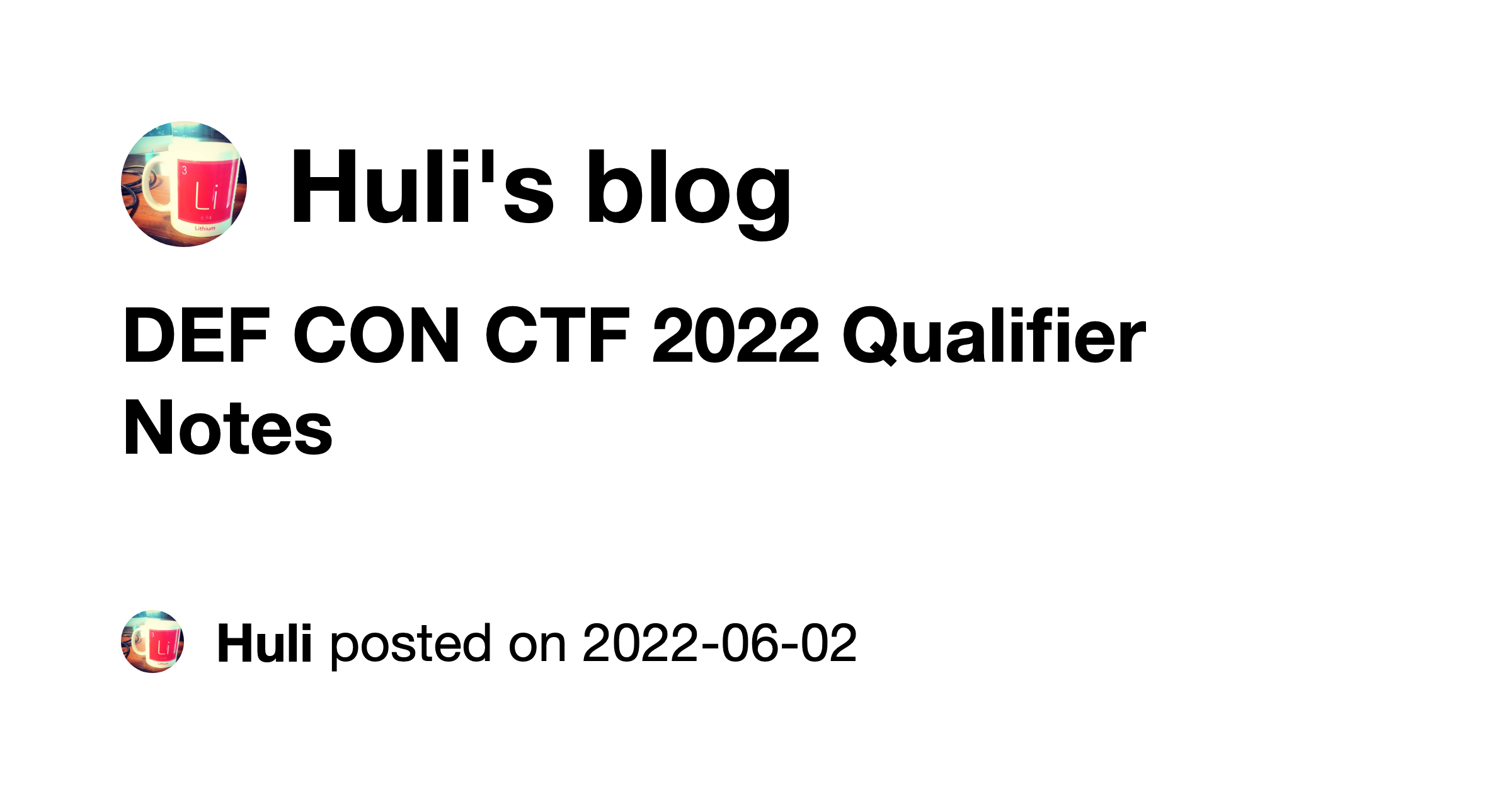 DEF CON CTF 2022 Qualifier Notes - Huli's blog