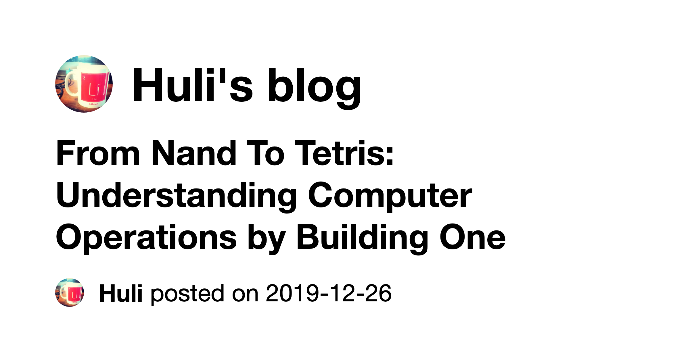 Nand To Tetris Reddit